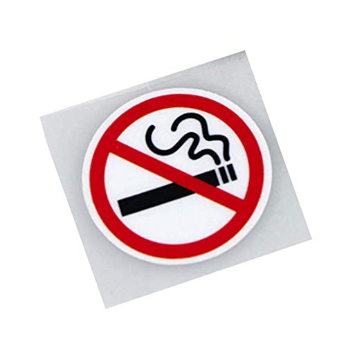 4 Pcs No Smoking Signs Stickers Self-Adhesive Reflective Car Taxi Bus ...