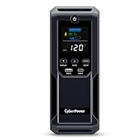 CyberPower CP1500AVRLCD3 Intelligent LCD UPS System, 1500VA/900W, 12 ...