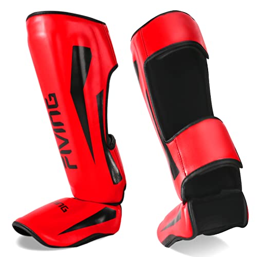 Snapklik.com : FIVING MMA Martial Arts Shin GuardsPadded, Adjustable ...