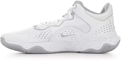 Amazon.com | Nike Men's Fly.by Mid 3 Basketball Shoes, White/Wolf Grey ...