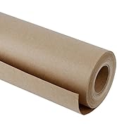 RUSPEPA White Kraft Paper Roll - 36 inch x 100 Feet - Recycled Paper ...