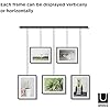 Amazon.com - Umbra Exhibit Picture Frame Gallery Set, Adjustable Wall ...