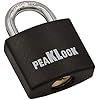 PEAKLOCK PLA0102 Keyed Alike 1-3/16” Wide Weatherproof Black Covered ...