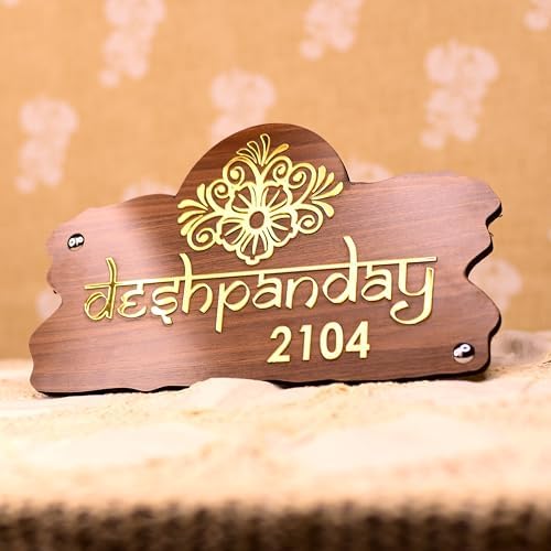 THE HOUSE TAG Customised Classic Name Plates for Home Outdoor 30x17cm ...