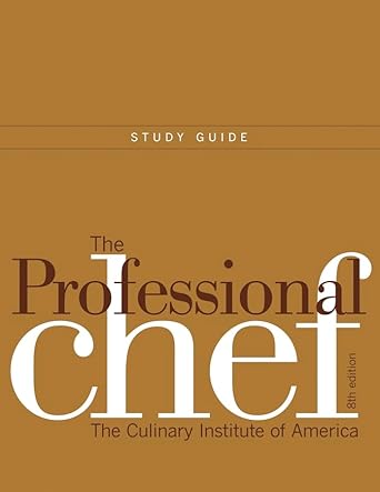 Buy The Professional Chef: Study Guide Book Online at Low Prices in ...