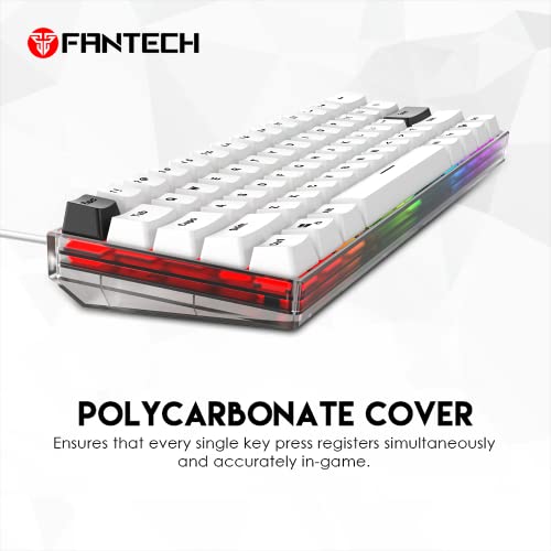 Snapklik.com : FANTECH MAXFIT61 Frost Wired 60% Mechanical Keyboard Hot ...