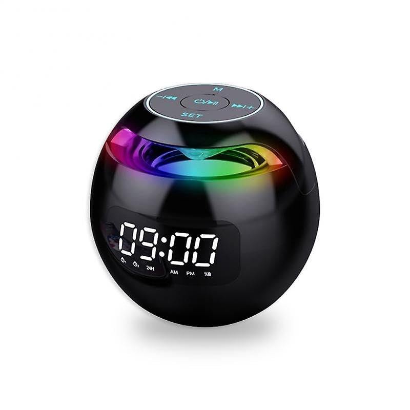 Vendoza Portable Bluetooth LED Alarm Clock with Wireless Speaker and FM ...