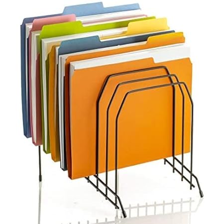 TechSrmaji Triangle Wire Magazine Holder Stand for Table/Destop File ...