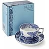 Amazon.com | Spode Blue Italian Teacup and Saucer, 20-ounce Capacity ...