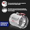 PATIKIL HVAC Duct Manual Volume Backdraft Damper, 6 Inch/150mm, Airflow ...
