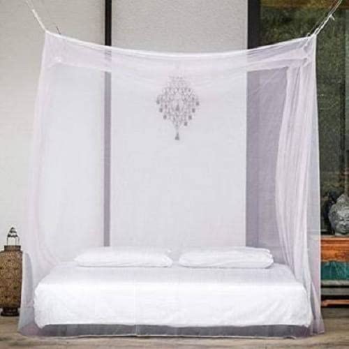 Mosquito Net for Single & Double Bed machardani net (6x6.5 ft. White ...