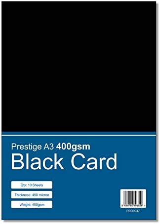 Hawksbill Paper 270GSM Multi-Purpose Black Card – 50 Pack of Thick ...