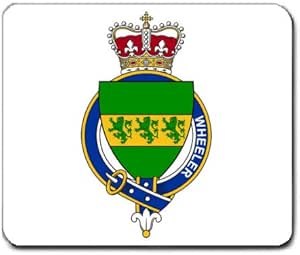 Amazon.com: Wheeler England Family Crest Coat of Arms Mouse Pad ...