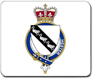 Amazon.com: Hester England Family Crest Coat of Arms Mouse Pad : Office ...