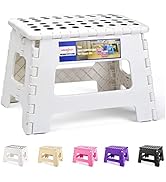 HOUSE DAY 17 inch Folding Step Stool for Adult - Large Heavy Duty ...