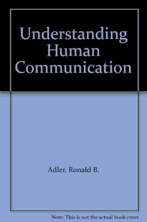 Understanding Human Communication: 9780195155167: Communication Books ...