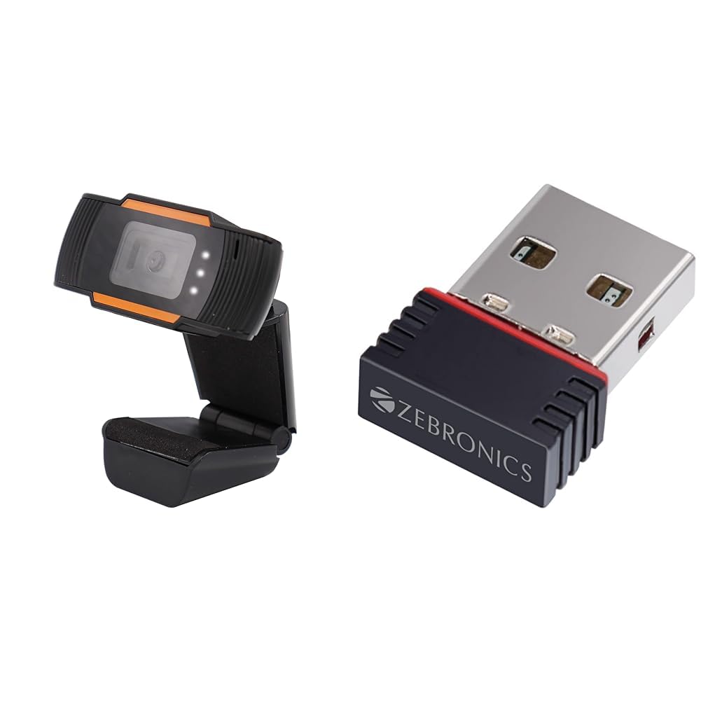 ZEBRONICS Zeb-Crisp Pro Digital Zoom Web Camera (HD) with 5P Lens ...