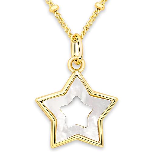 Amazon.com: LEVLANC - Star Necklace - Star Jewelry - Star Charms - Gold ...