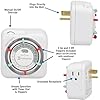 Intermatic TN311 Heavy-Duty 24-Hour Indoor Mechanical Plug-in Timer ...
