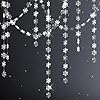 Amazon.com: GCQQ Snowflake Garlands - 52Ft Silver Christmas Snowflake ...