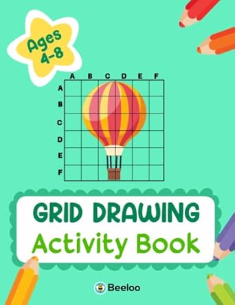 Grid Drawing Kids Activity Book: Drawing Practice book: Beeloo ...