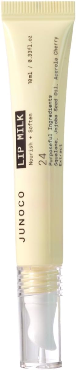 Amazon.com : JUNO & Co. Lip Milk, Hydrating Lip Balm by day and ...