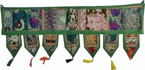 Amazon.com: Marusthali Indian Handmade Traditional Embroidered Toran ...