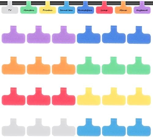 Amazon.com: TIESOME 24 Pcs Cable Labels, Write On Cord Label Wire ...