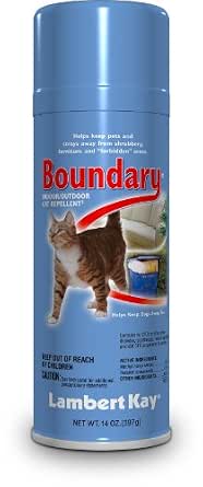 Lambert Kay Boundary Indoor/Outdoor Cat Repellent Aerosol Spray, 14 ...