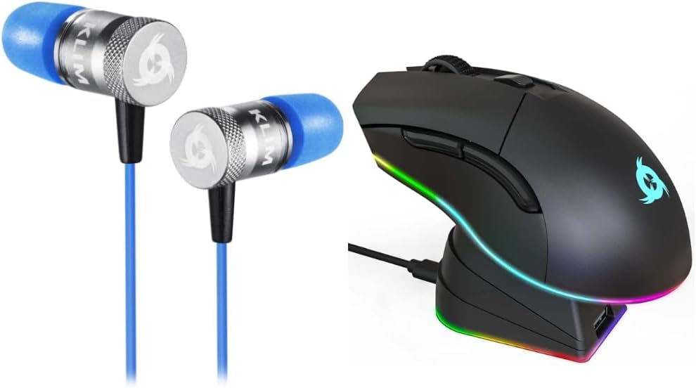 Amazon.com: KLIM Fusion Earbuds with Microphone Long-Lasting Wired Ear ...