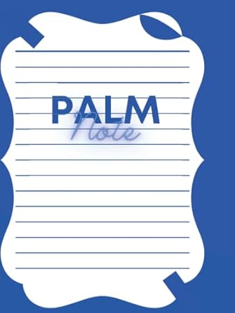 BLUE AND WHITE PALM NOTEPAD 150 sheets (8.5" x 11"): A Blue Palm ...