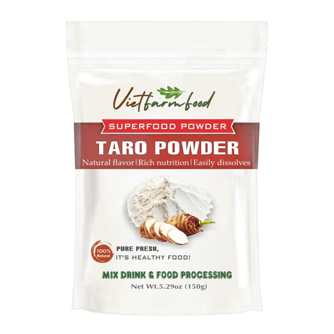 Amazon.com: TARO POWDER 5.29 oz (150g) VIETFARMFOOD: Pure freeze-dried ...