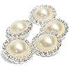 Amazon.com: Wholesale 20 PCS Retro Vintage Round Crystal Ivory Faux ...