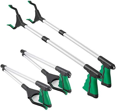 Amazon.com: [New Version] 2 Pack Foldable Reacher Grabber Tool, Long 32 ...