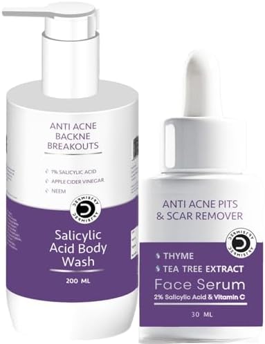 Dermistry 1% Salicylic Acid Back Acne Open Pores Excess Oil Removal ...