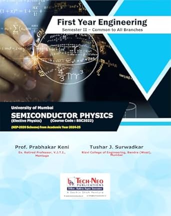 Buy Semiconductor Physics For MU Sem 2 Common to All ( Course Code : BSC2022 ) Book Online at ...