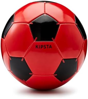 Kipsta Football Size 4, Age 8 to 12 Years, First Kick Red Football ...