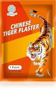 Amazon.com: 60 PCS Tiger Patches, Heat Patches, Chinese Red Tiger Hot ...