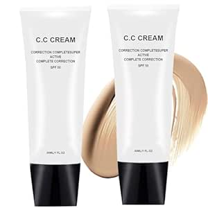 Amazon.com: 𝑷𝒆𝒓𝒃𝒆𝒍𝒍𝒂 Cc Cream Self Adjusting For Mature Skin, 2 Pack Cc Cream For Older Women ...