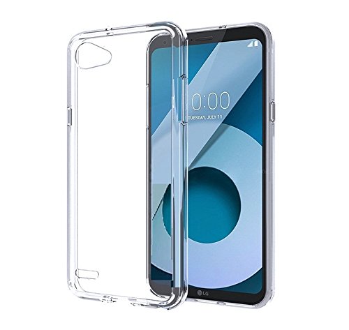 azzil back cover case tpu cover for lg q6/ q6 plus (transparent ...