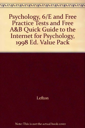 Amazon.com: Psychology, 6/E and Free Practice Tests and Free A&B Quick ...