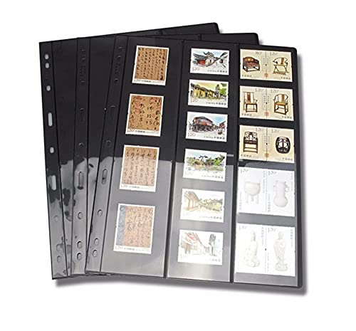 Snapklik.com : Stamp Pages For Stamp Album Binder, 10 Sheet 3 Vertical ...