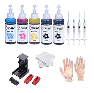 QUINK Refill Kit for Canon Ink Cartridges - PG-47 CL-57S CL-57S - 55 CL ...
