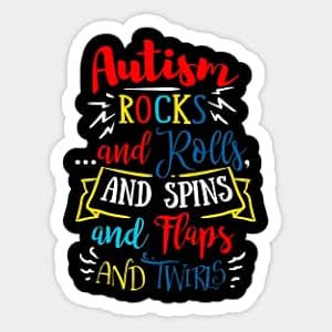 Amazon.com: Kiss Cut Sticker Funny Autism Rocks Sticker-id-25 Vinyl ...
