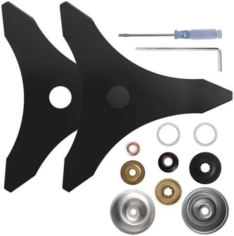 Amazon.com : NeJesZoe 10" x 3 Teeth Carbon Steel Brush Cutter Blades ...