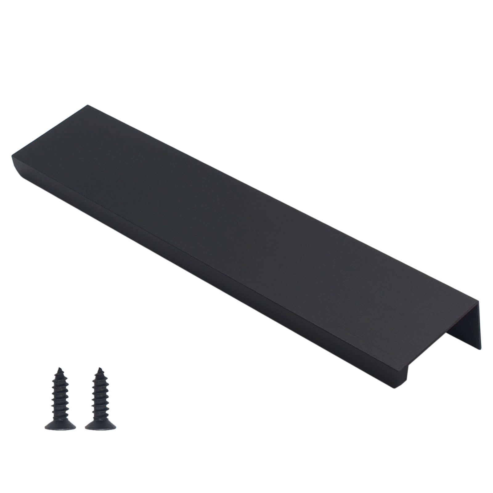 HANIHUA 20 Pack Black Kitchen Cabinet Handles, Modern Finger Pulls for ...