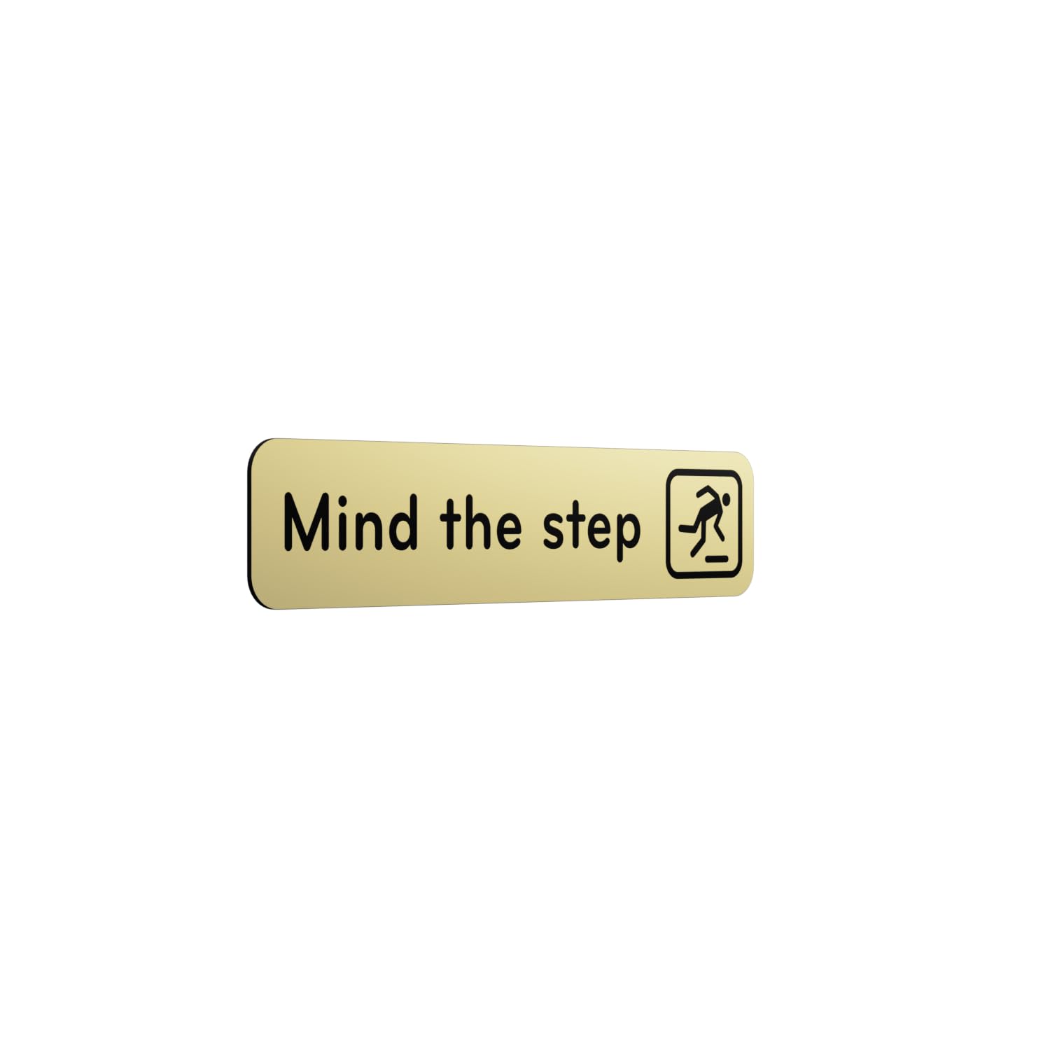 Mind The Step Adhesive Door Sign in GOLD colour for business ...