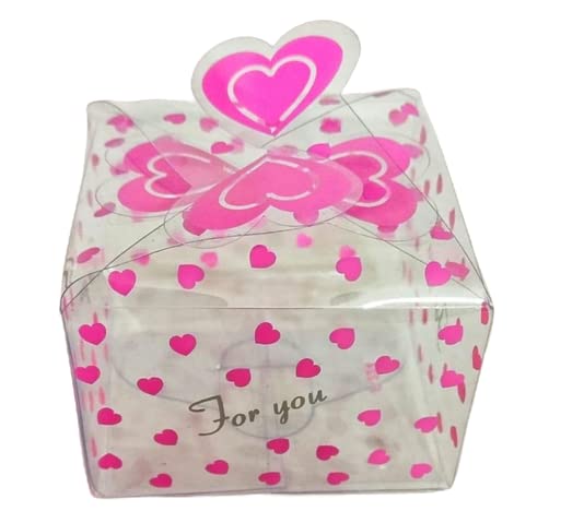 Chocolate Pink Heart PVC Box Pack | Premium Chocolates Gift Pack | Gift ...