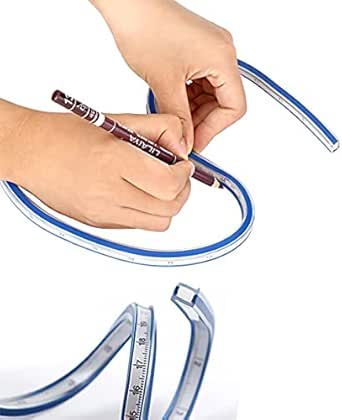 MAKINGTEC Flexible Ruler, 4 Different Size Flex Design Curve Ruler for ...
