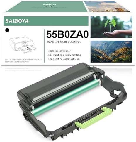 Amazon.com: 55B0ZA0 Black Imaging Unit Replacement for Lexmark 55B0ZA0 ...